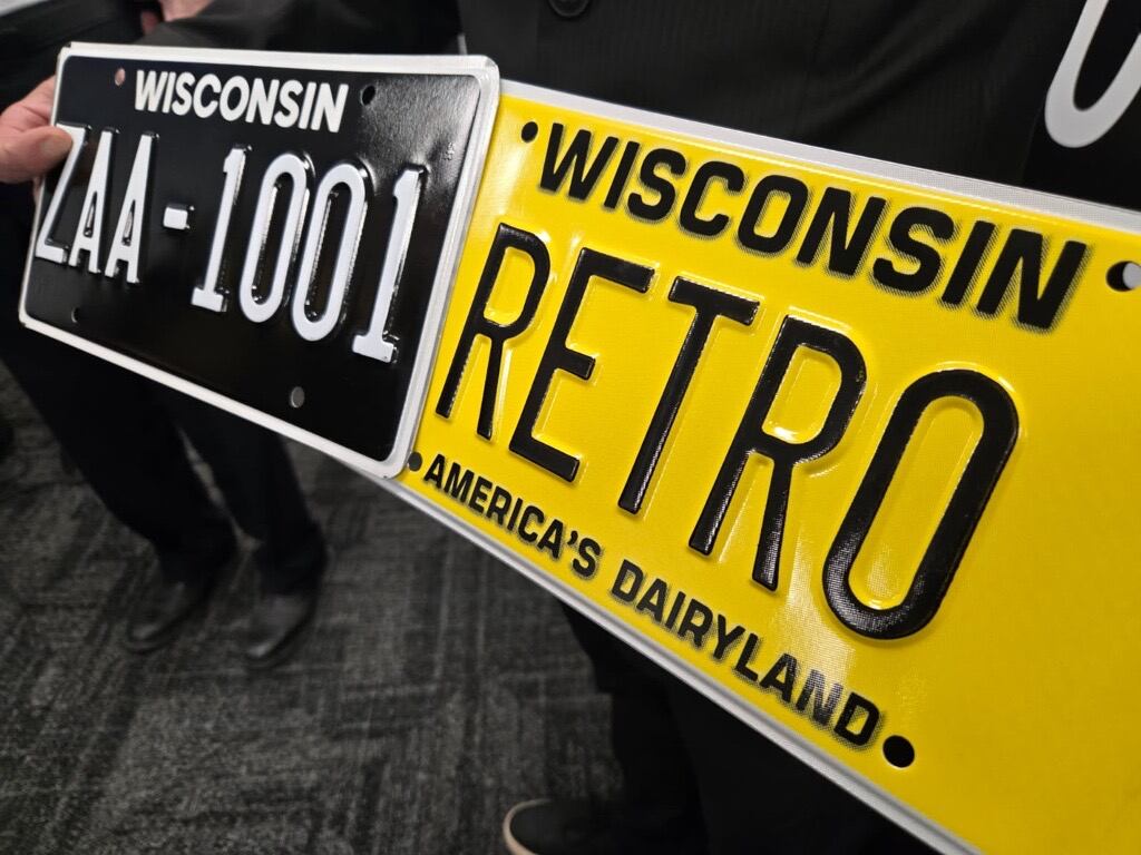 Blackout, retro license plates now available in Wisconsin