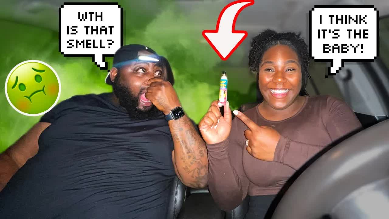 Fart spray prank on my husband (so funny)