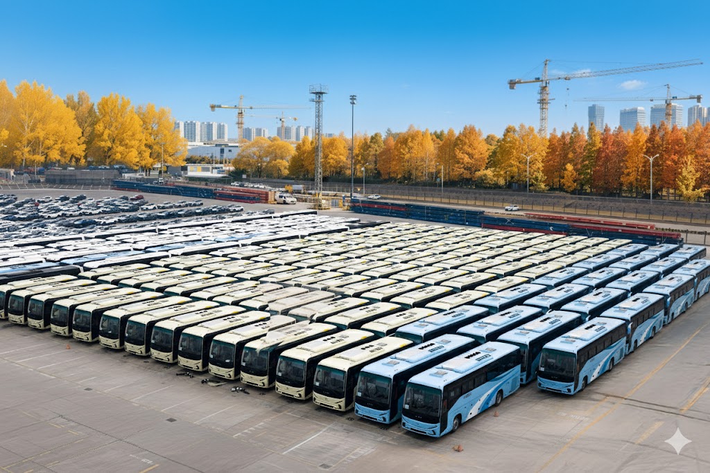 Transport public : 3 000 bus chinois Higer en route vers l’Algér...
