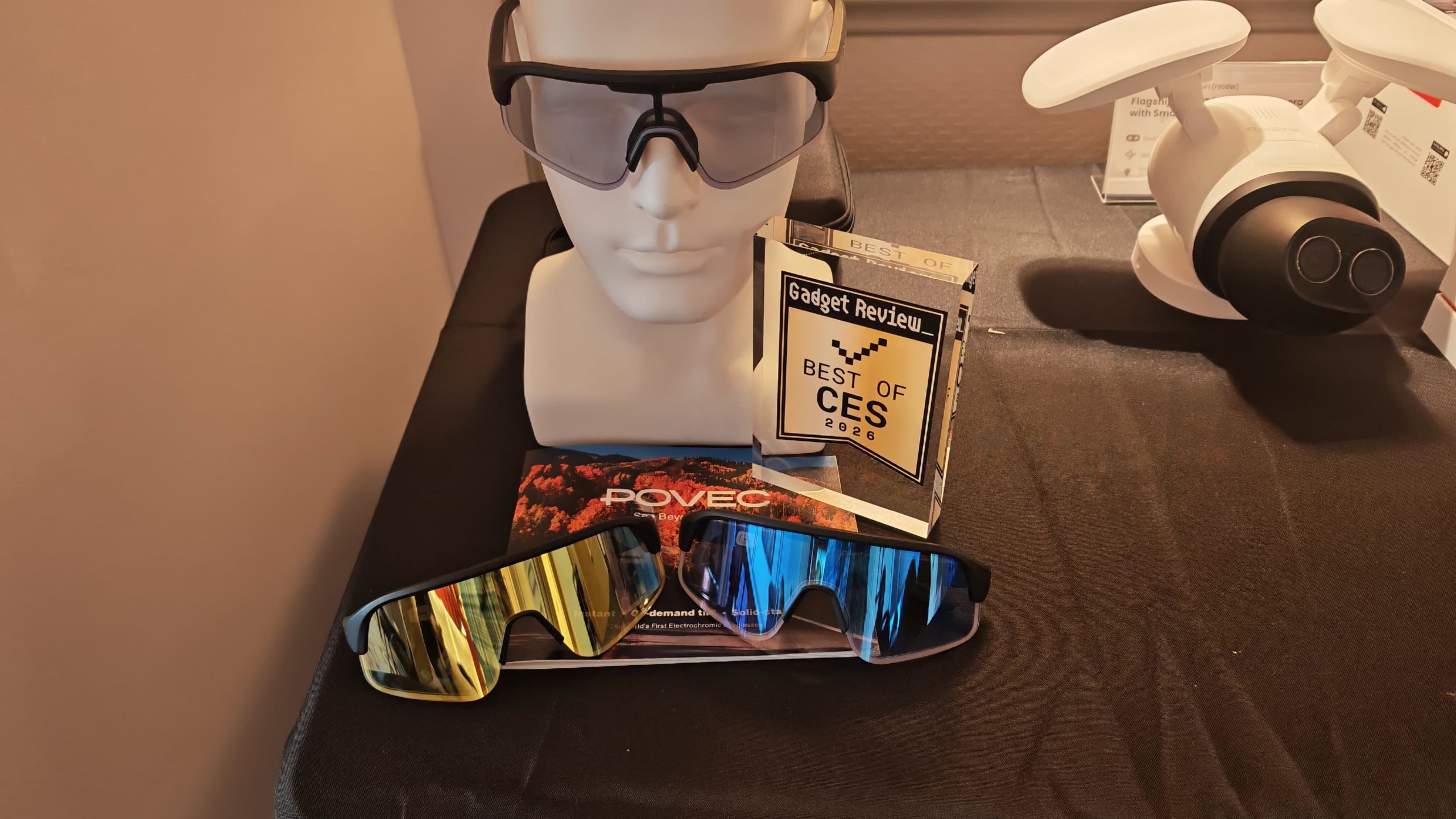 CES 2026: Povec C1 electrochromic sunglasses let you control tint instantly