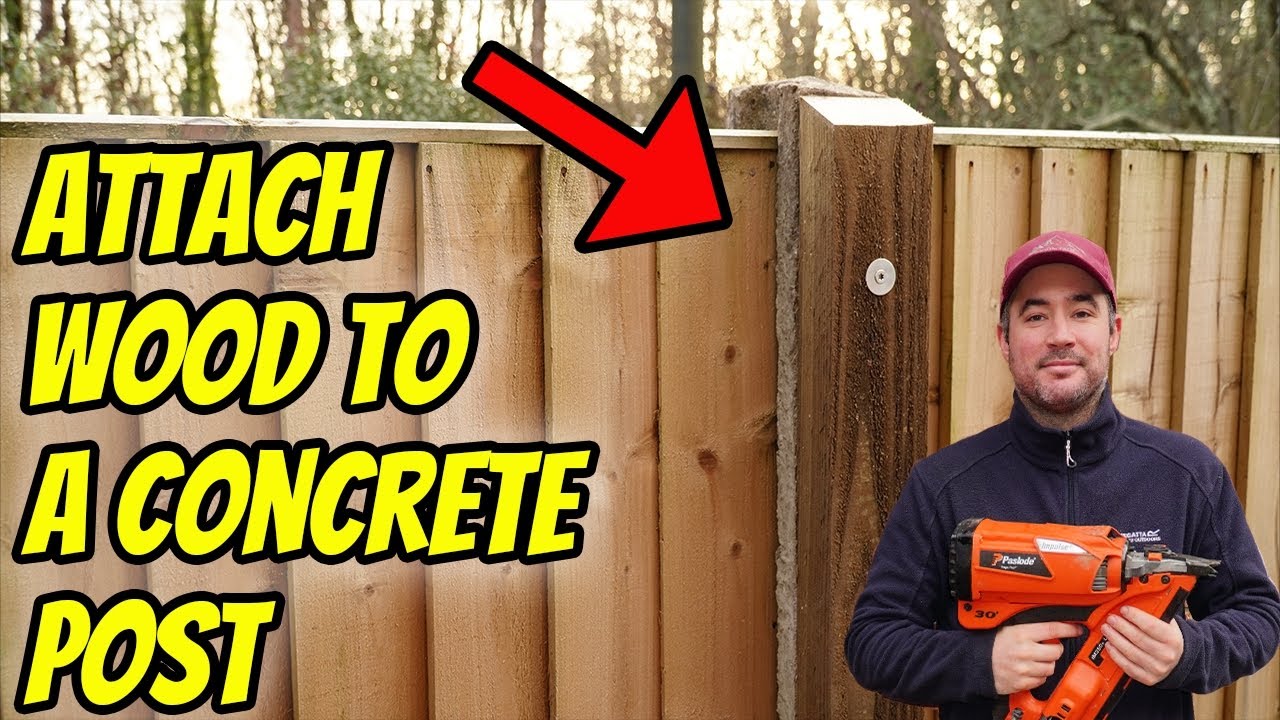Attach wood to a concrete post (super strong hold!)