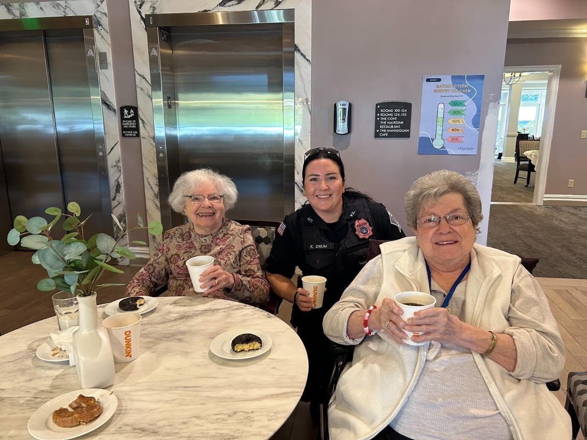 Marlboro seniors connect with police through 'Coffee with a Cop' program