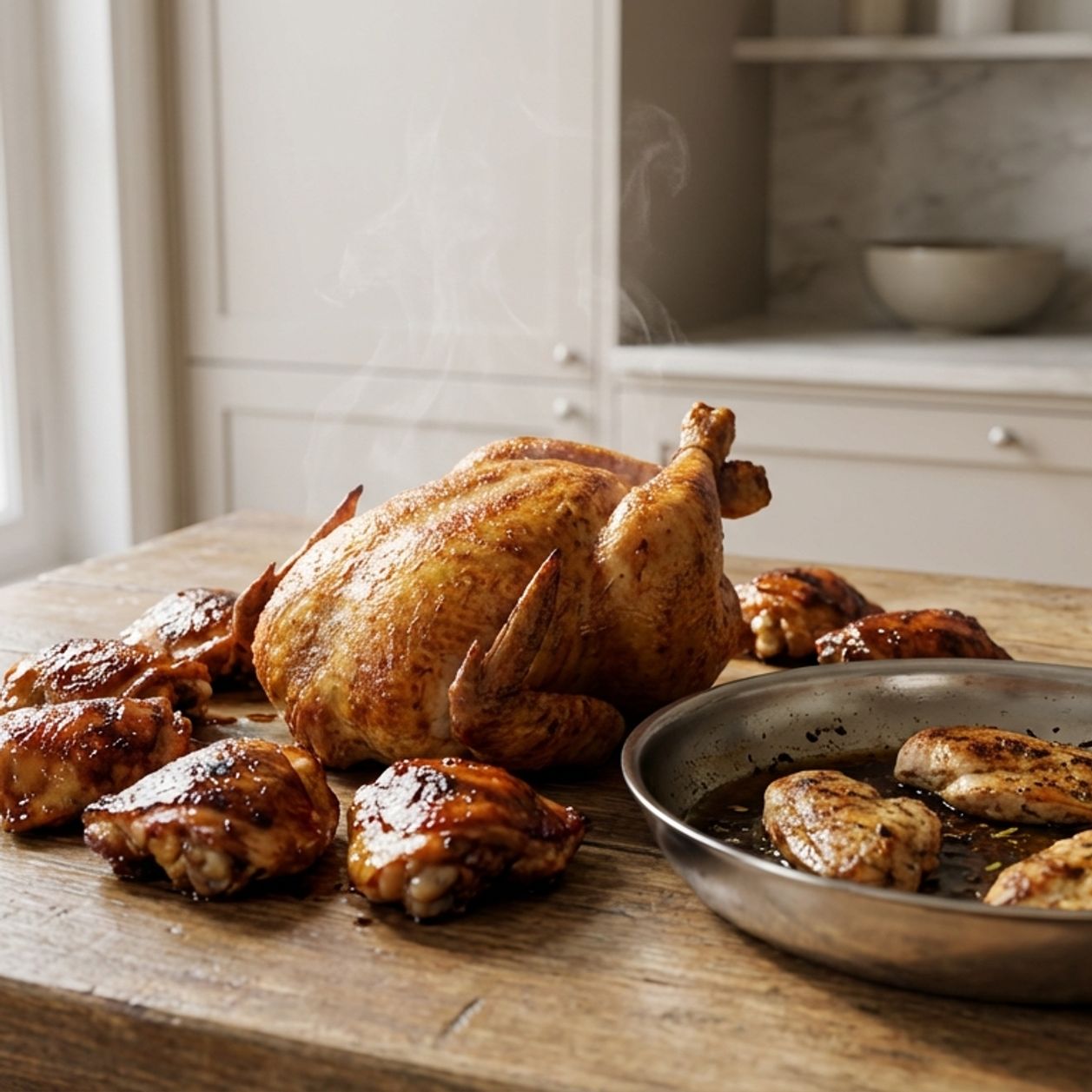 Poulet au four tout pâle? Cette règle méconnue avec le gros sel avant ...