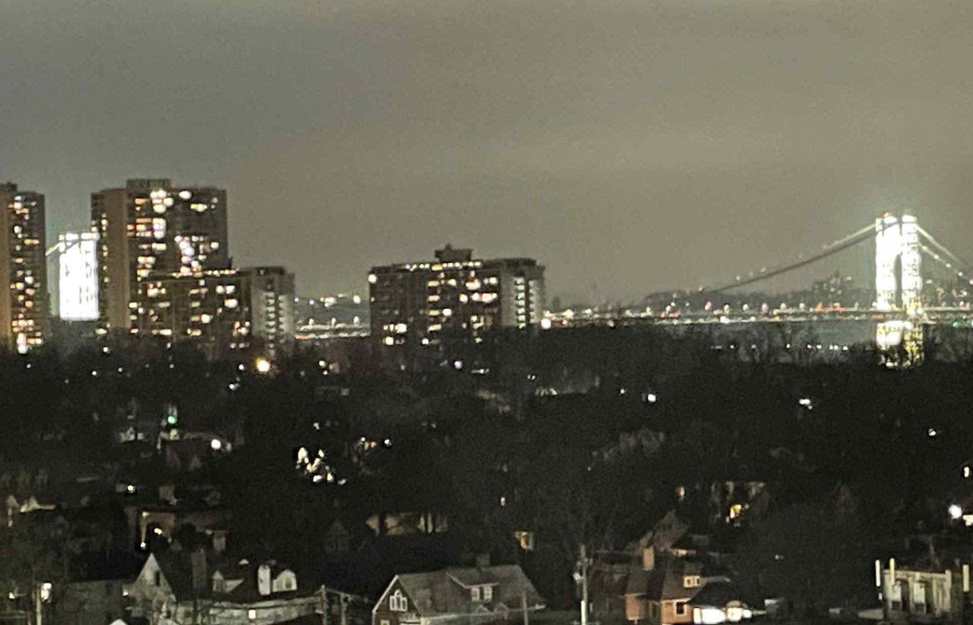 Why is the George Washington Bridge lit up? Here's what officials said