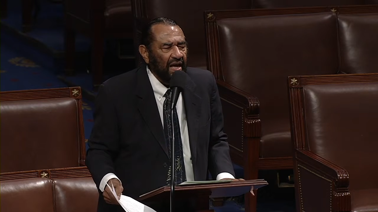 'You've given them to us': Rep. Al Green reacts to Trump's concerns ...