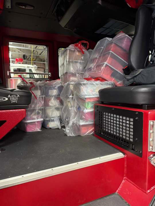 Fire department donates Jared boxes to kids at Centre County hospital
