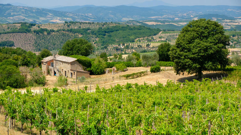Situated between Rome and Florence is a hilltop Italian town with ...