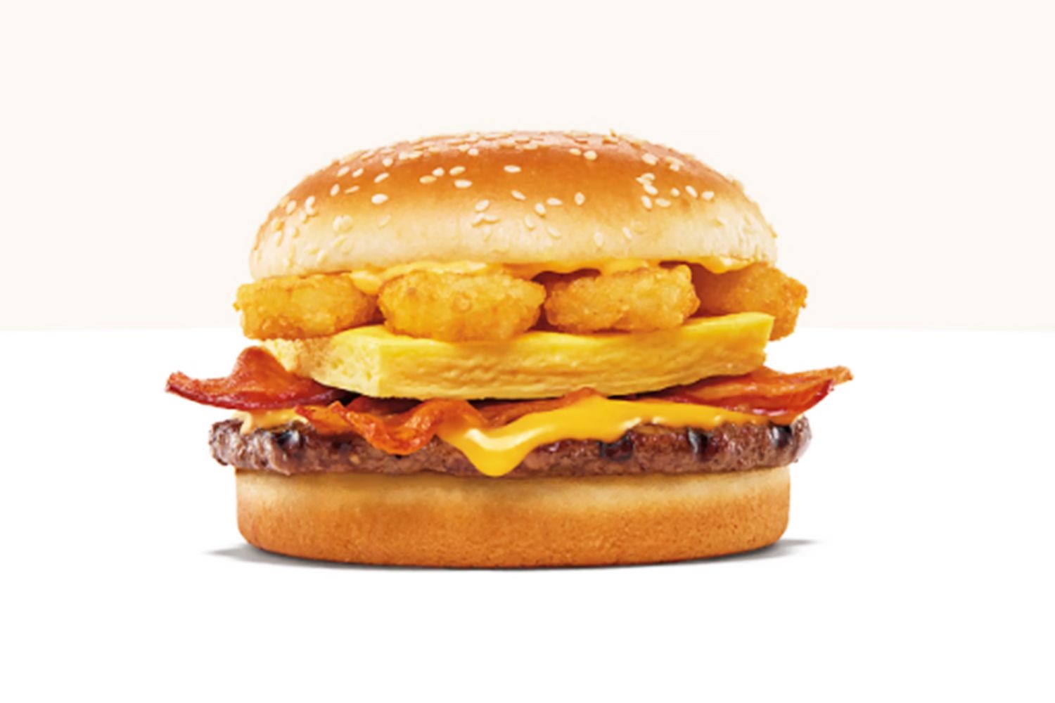 Burger King introduces bacon, egg and hash brown-topped Whopper in ...