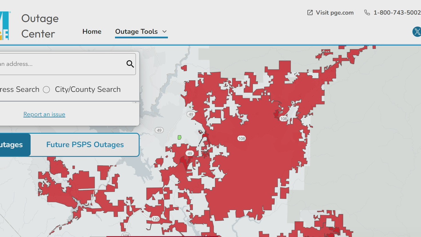 Thousands without power in Tuolumne County after reported battery explosion