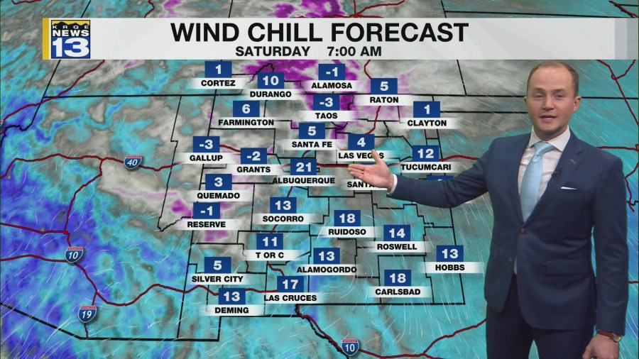 Snow is wrapping up, but bitterly cold air is moving in