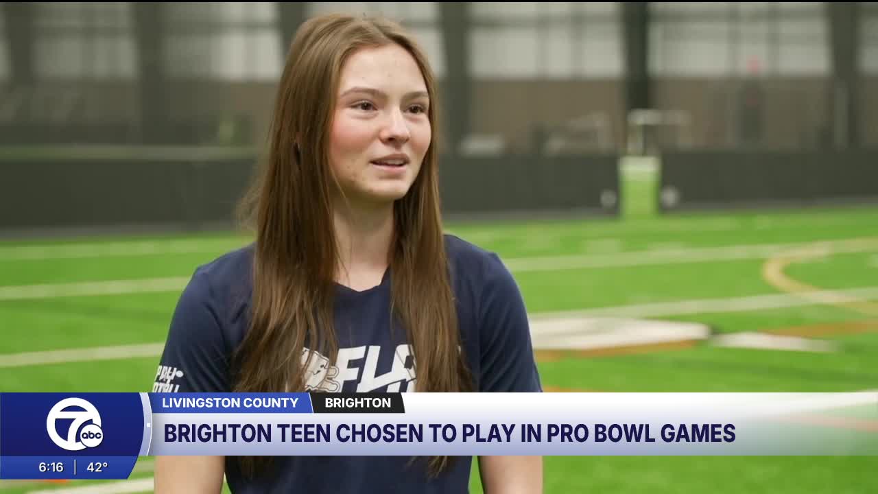 Brighton senior heads to Pro Bowl after just one year playing flag football