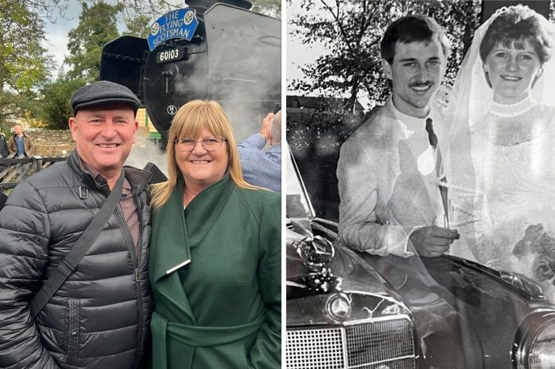 Couple marking 40 years of marriage with road trip in 1959 Mercedes ...