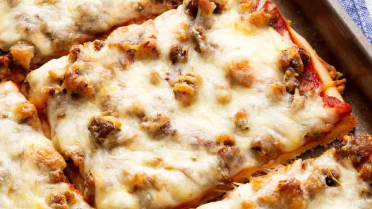 This throwback school pizza recipe is pure nostalgia