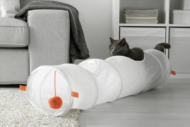 Why cat owners love this simple Ikea play tunnel