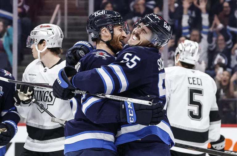 Scheifele scores twice in Jets' 5-1 win over Kings to end 11-game ...