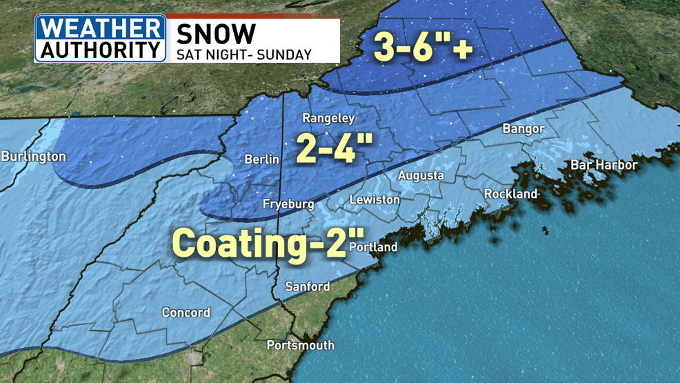 Another round of snow and wintry mix arrives Saturday night