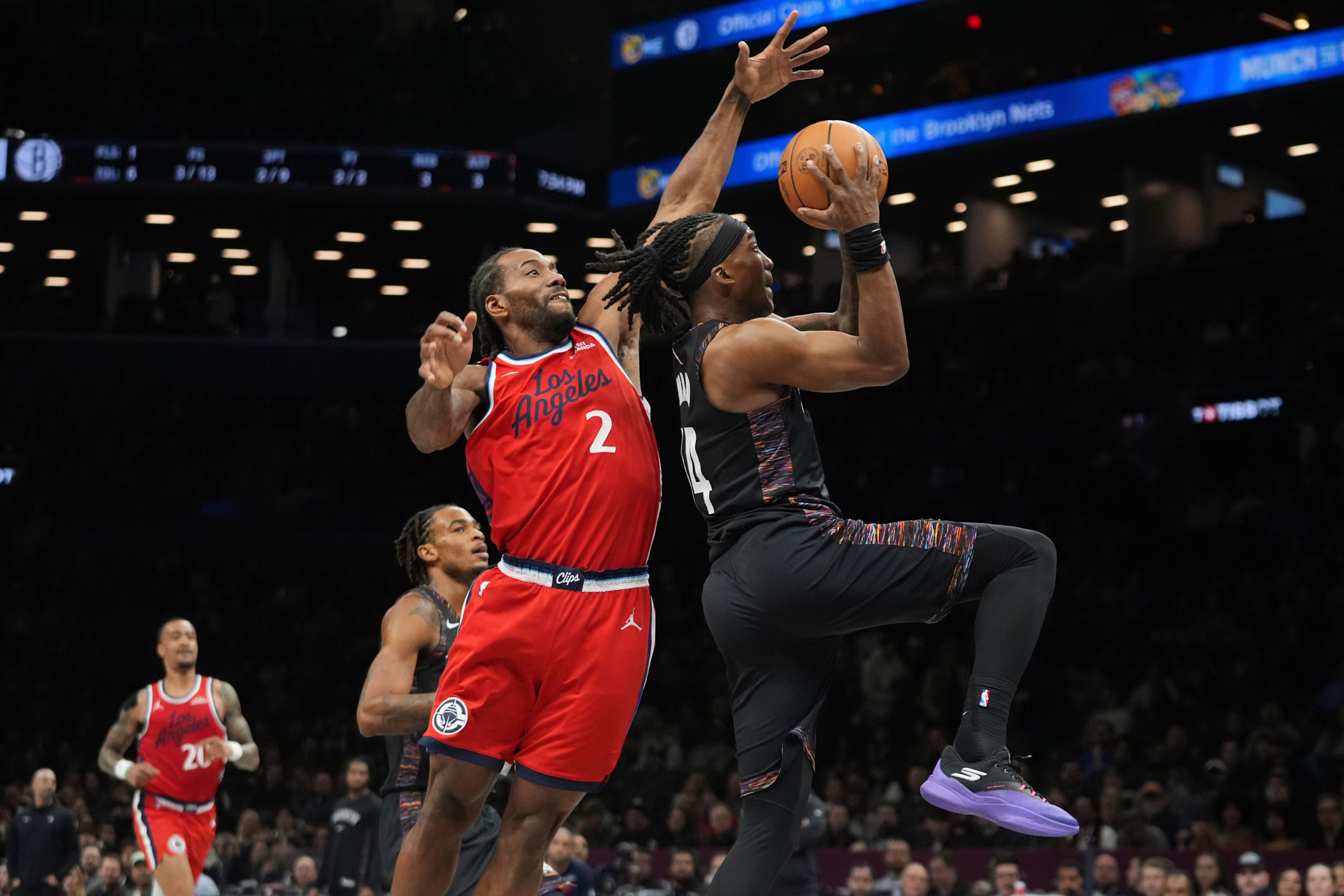 Harden scores 31, Leonard has 26 and the Clippers beat the Nets 121-105
