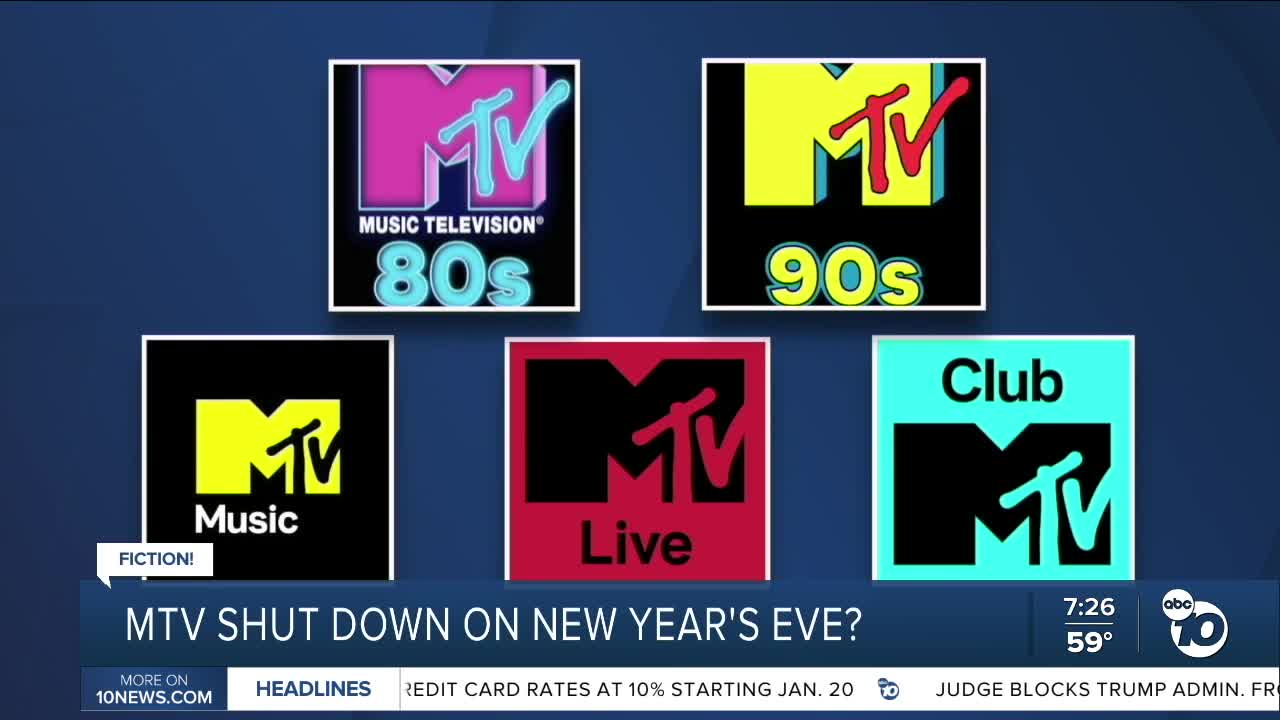 Fact or fiction: MTV shuts down New Year's Eve after over 40 years?