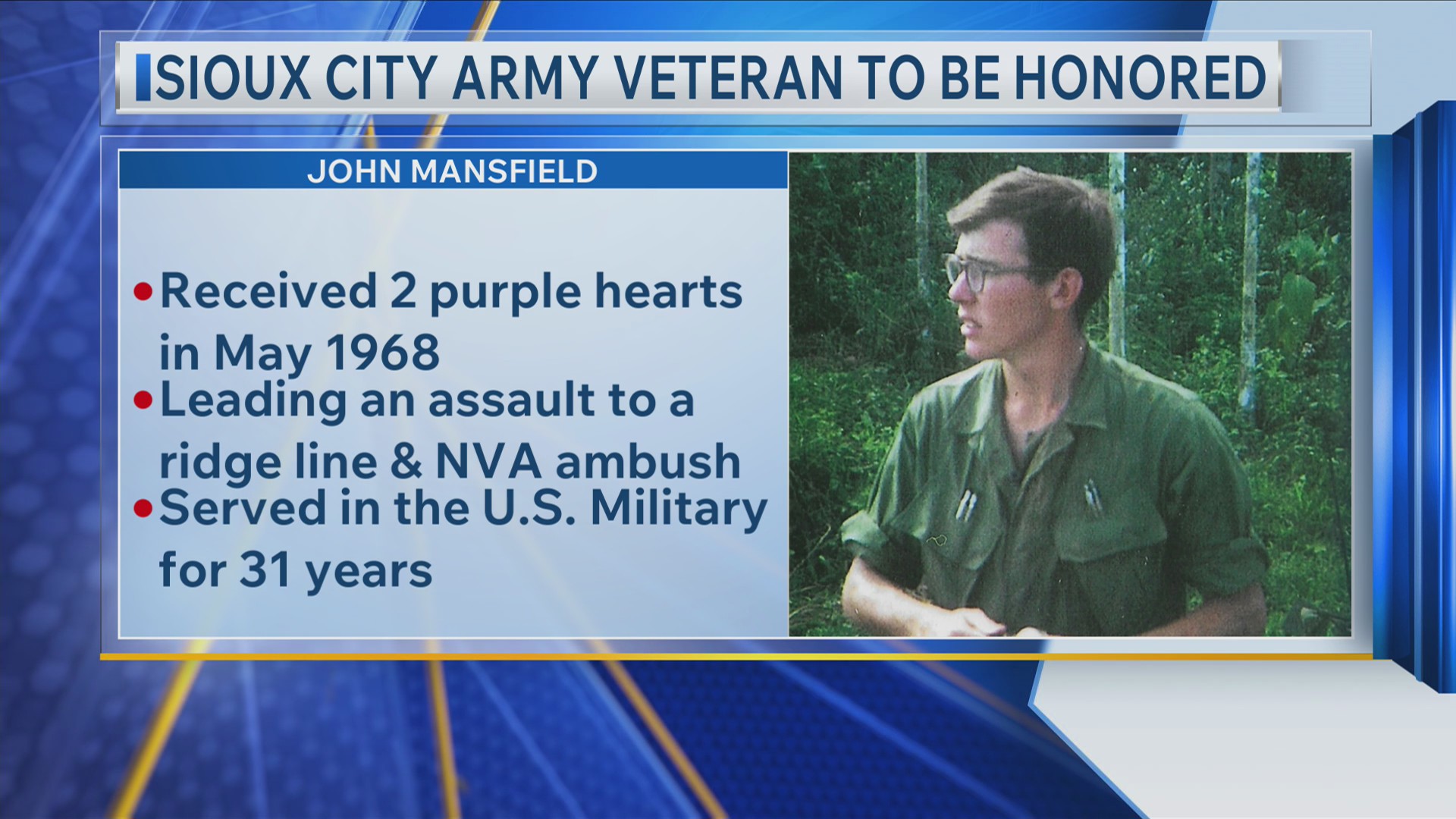 Sioux City army vet to be honored