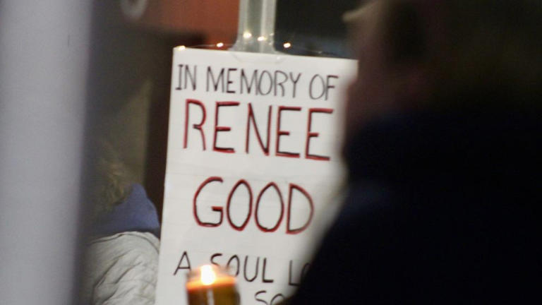Vigil in Paw Paw for Renee Nicole Good as protests continue across West ...