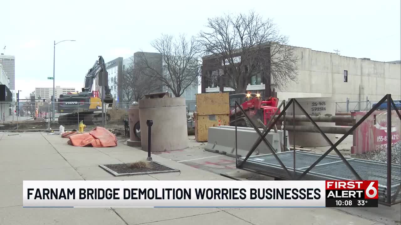 Farnam bridge closure creates challenges for nearby businesses