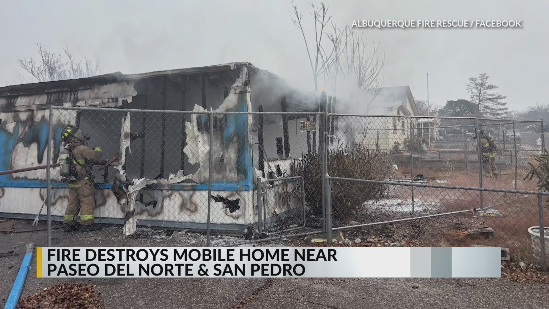 Mobile home a 'total loss' after fire in northeast Albuquerque