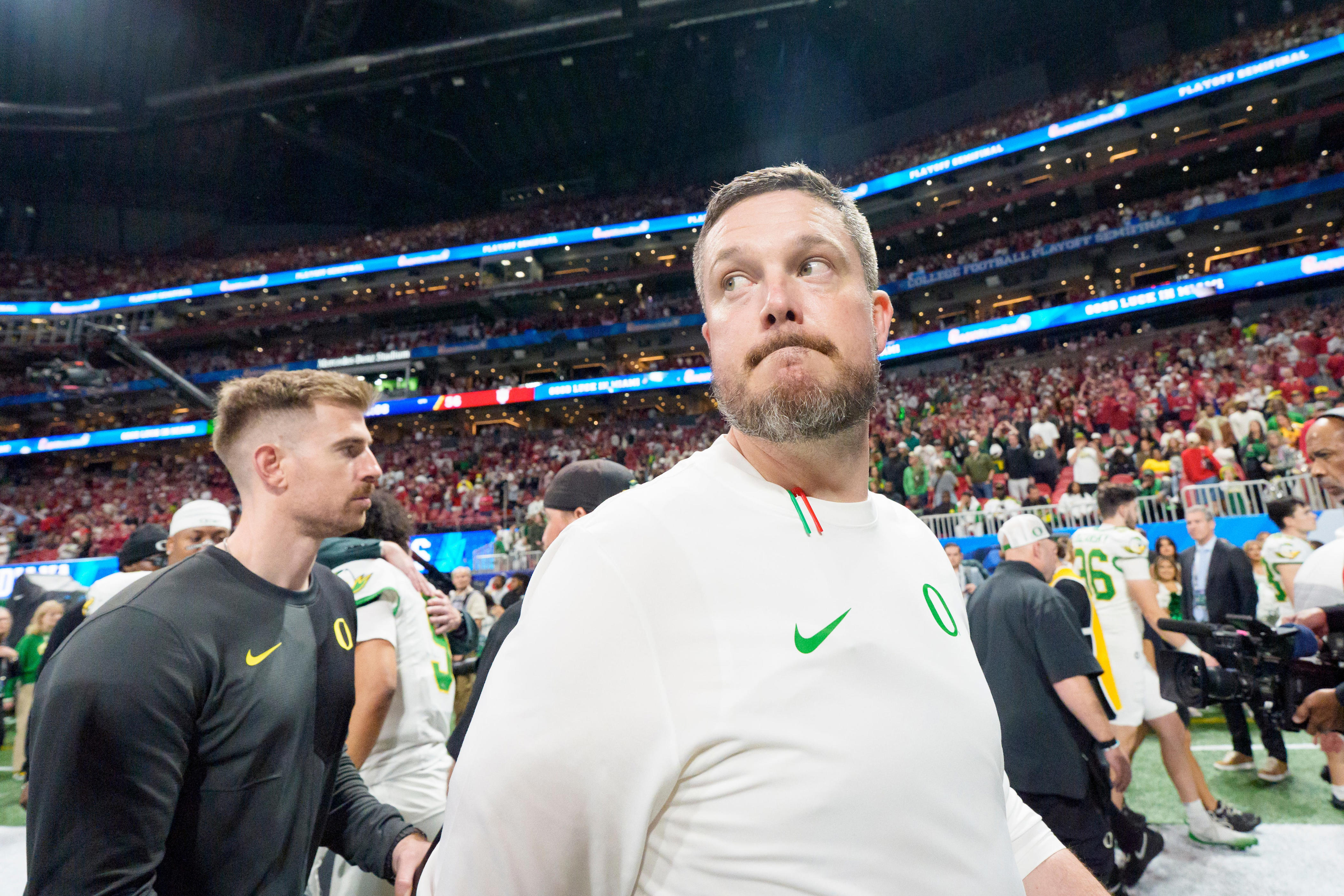 Emotions flow as Ducks react to blowout defeat to Indiana in CFP