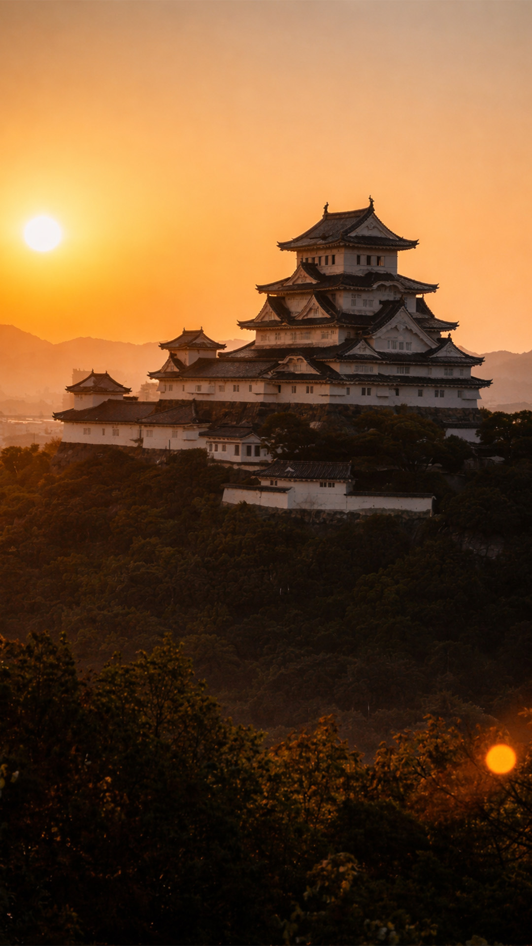 Finding the perfect shot at a Japanese castle