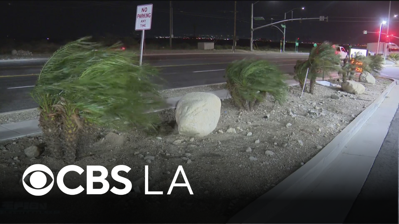 Santa Ana winds whips through Inland Empire