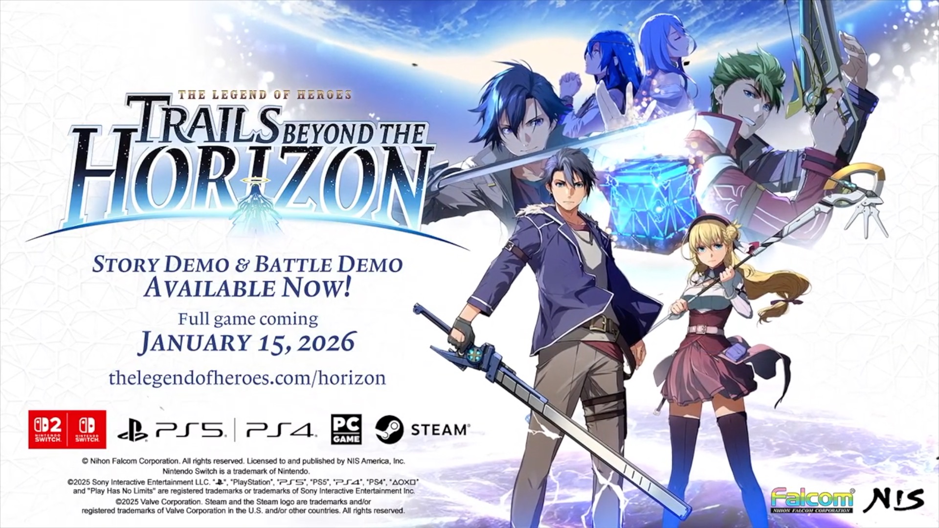 The Legend of Heroes Trails Beyond the Horizon official demo trailer