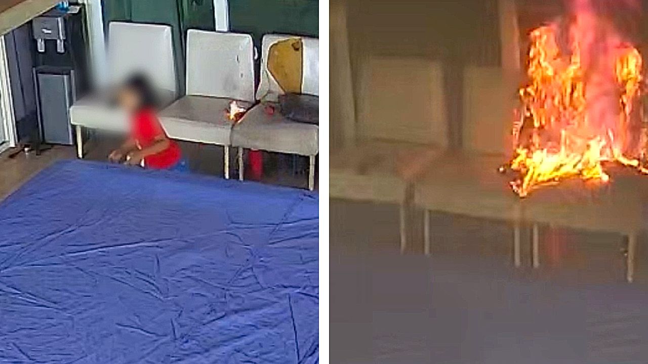 Bambina dà fuoco a una sedia e rischia di incendiare tutta la casa