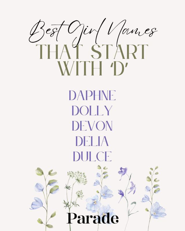 125 baby girl names that start with 'D' for your darling daughter