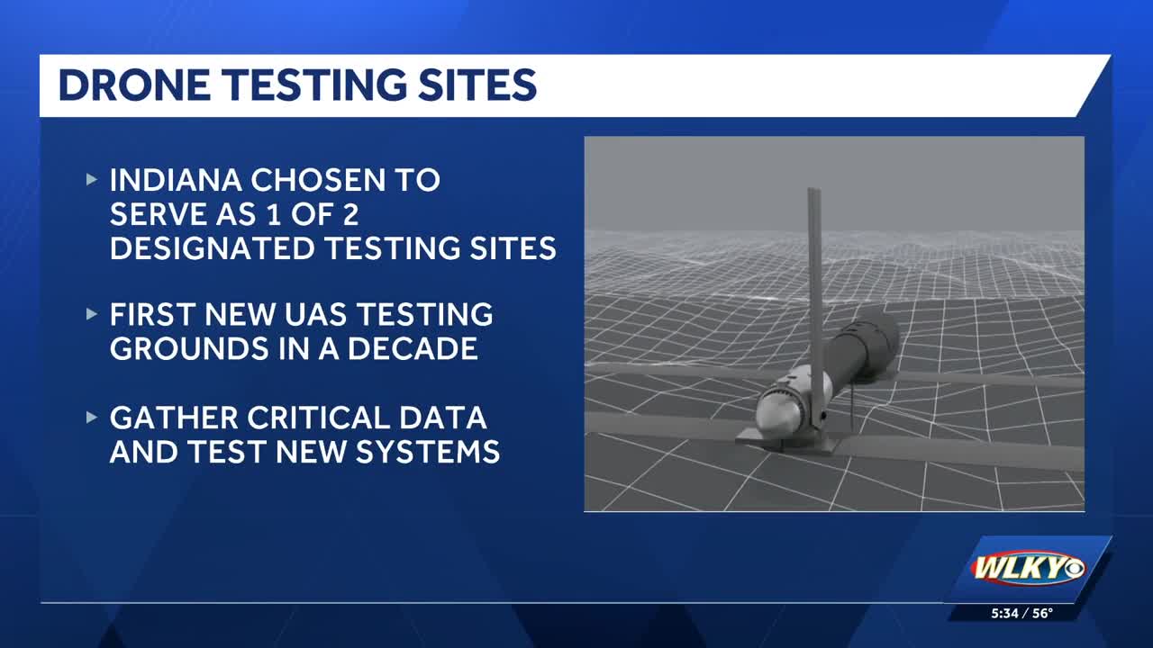 Indiana chosen as designated drone testing site
