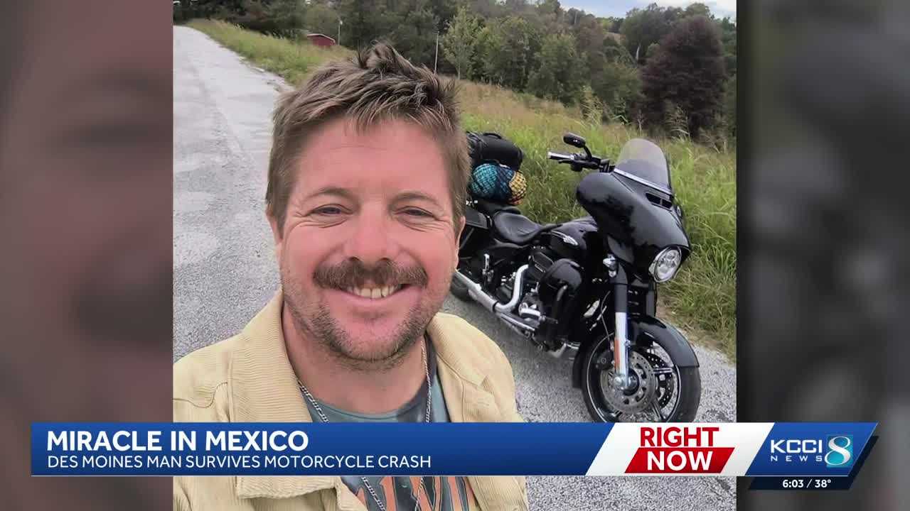 Des Moines man back in United States after a serious motorcycle crash ...