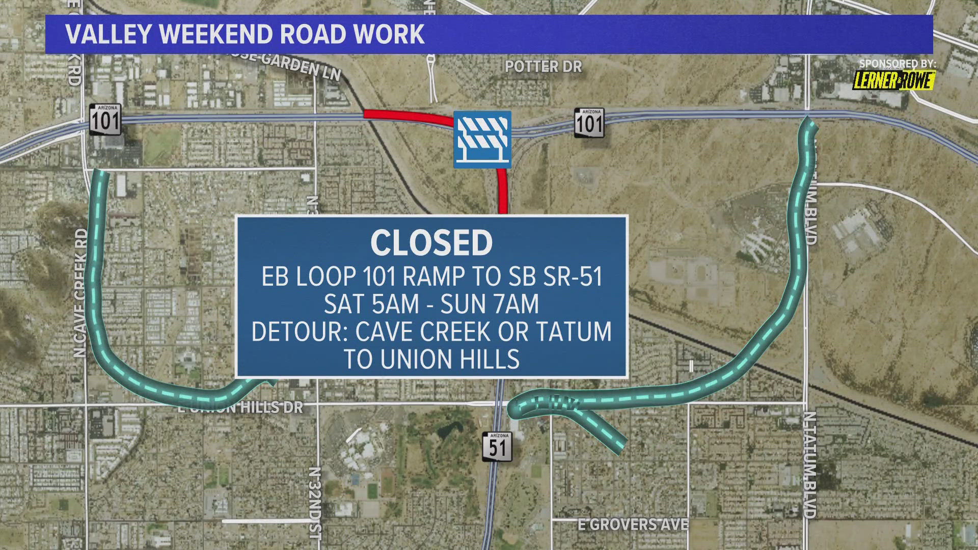 Weekend road closures in the Valley