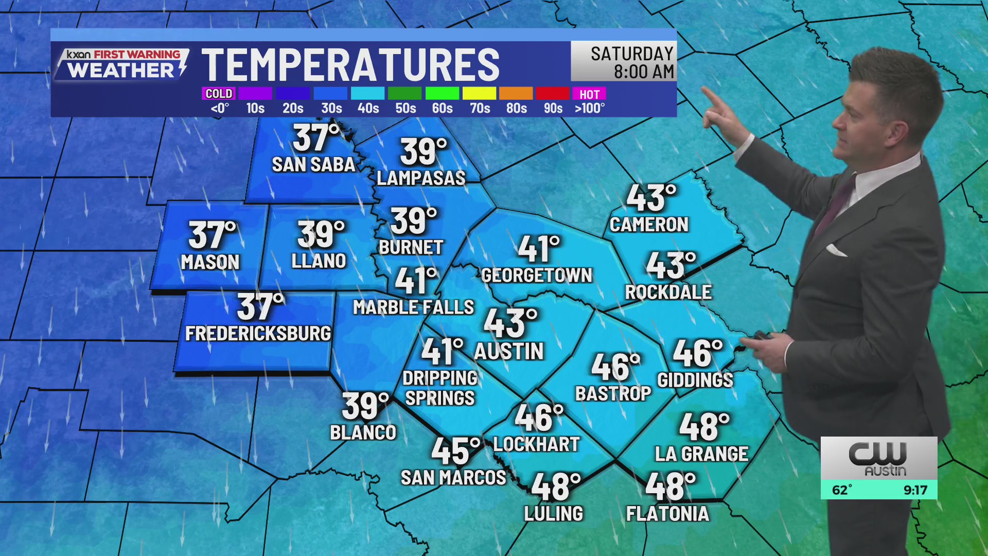 Cold and windy into Saturday, but dry for the weekend | KXAN forecast ...