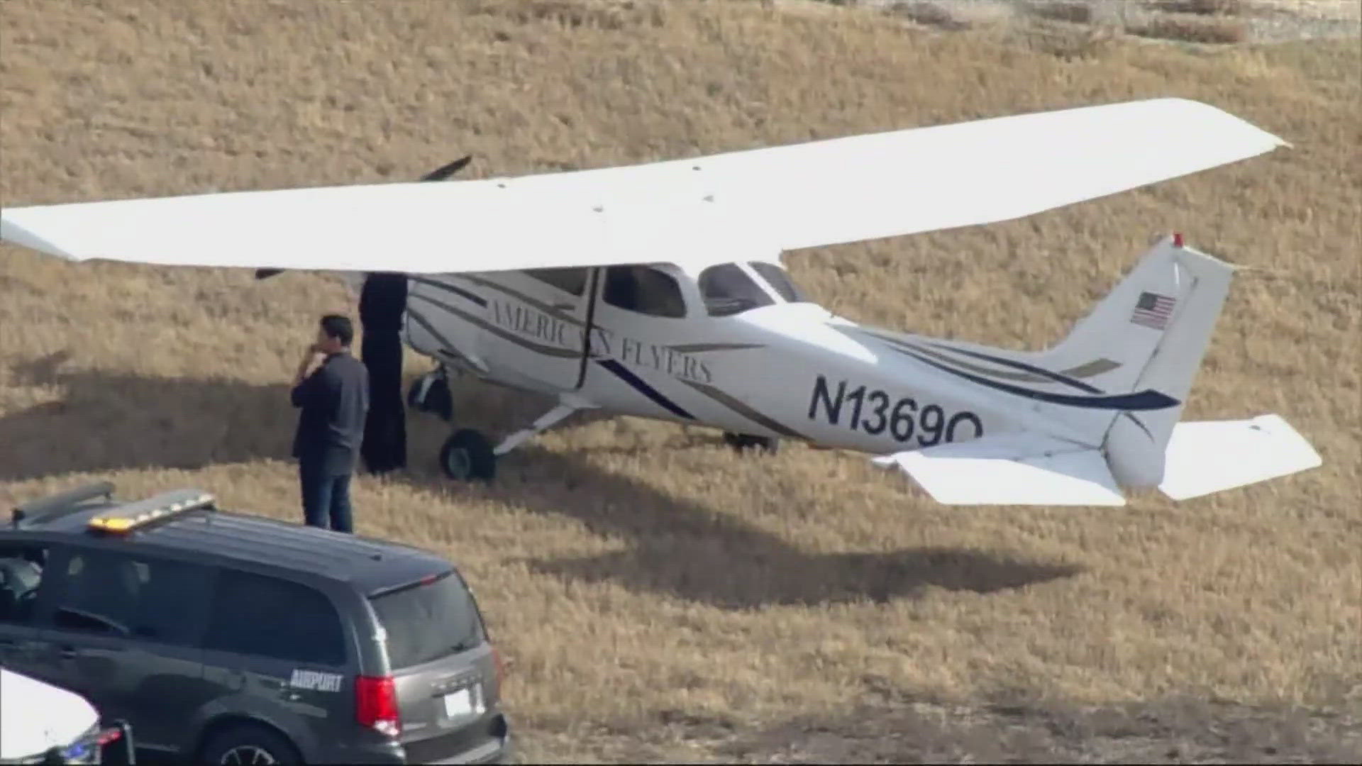 Pilot makes a hard landing at Addison airport