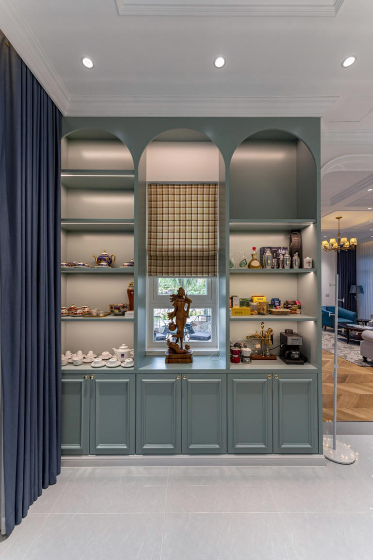 Thiết kế 'tổ ấm' với tông xanh hiện đại, thanh lịch