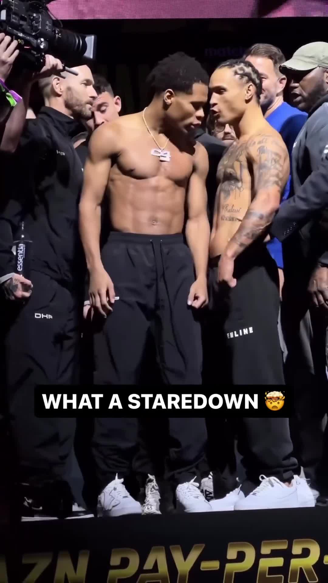 The meanest staredown in boxing 😤🥊#HaneyPrograis
