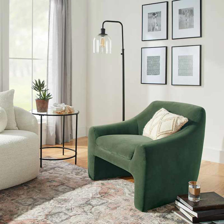 This stunning Walmart accent chair looks so high-end (and it's on sale!)
