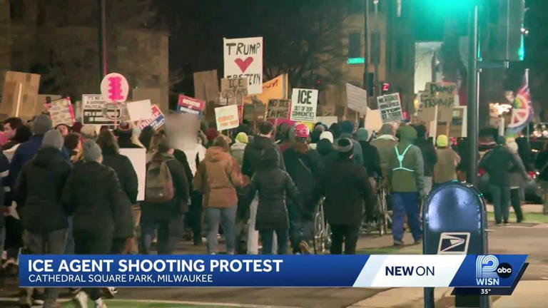 Protesters in Milwaukee demand justice for Renee Good