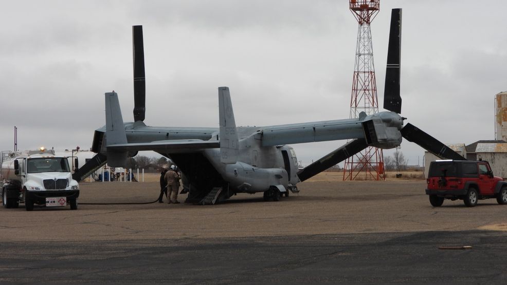Marine Corps Osprey makes emergency landing in Amarillo