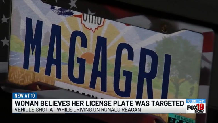 Ohio woman believes Trump-supporting license plate made her car a ...