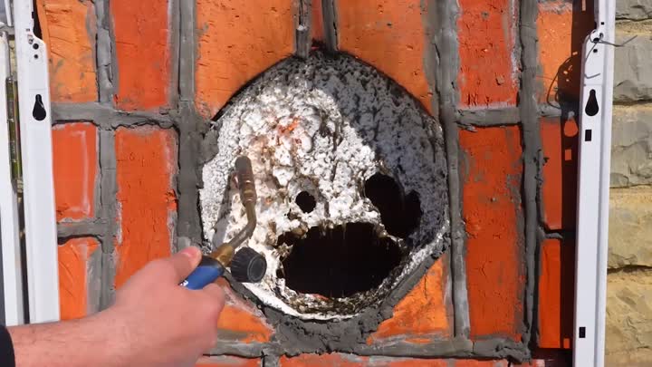 Repurposing old washing machine into wood stove
