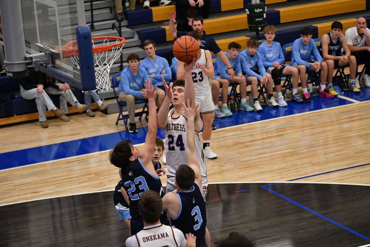 Onekama boys basketball pulls away to beat Brethren