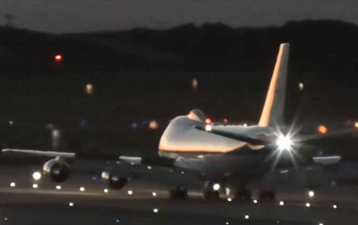 US 'doomsday plane' spotted at Los Angeles International Airport