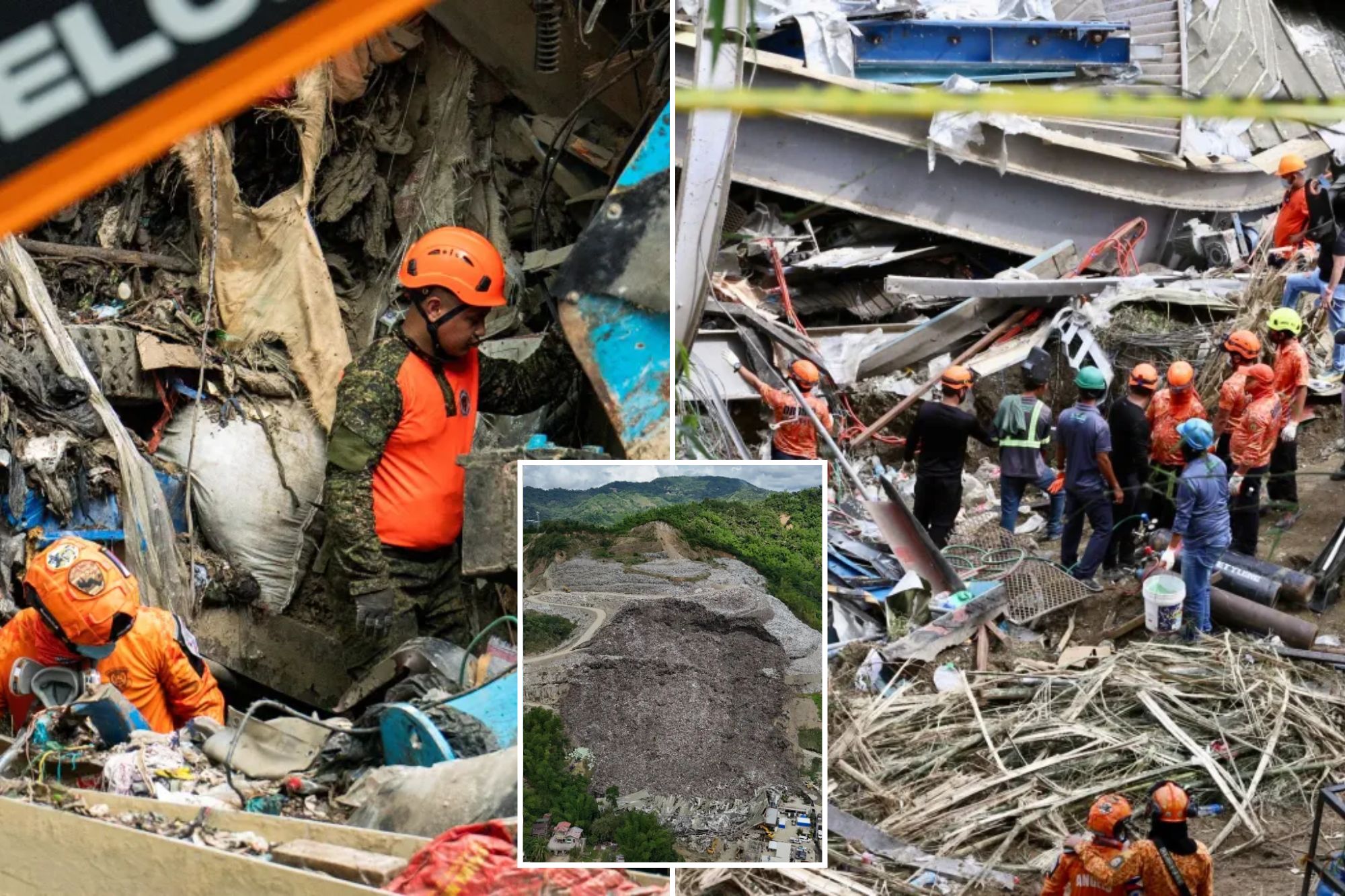 Philippines rescuers detect 'signs of life' in garbage avalanche that ...