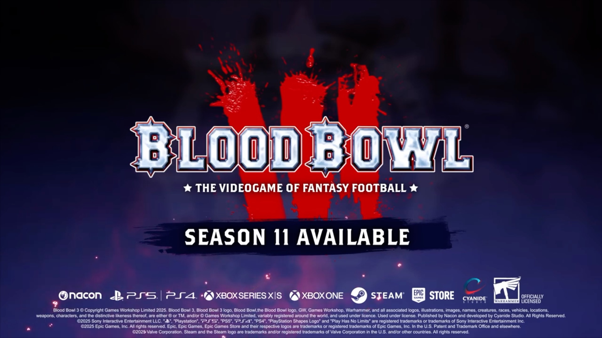 Blood Bowl 3 official season 11 trailer