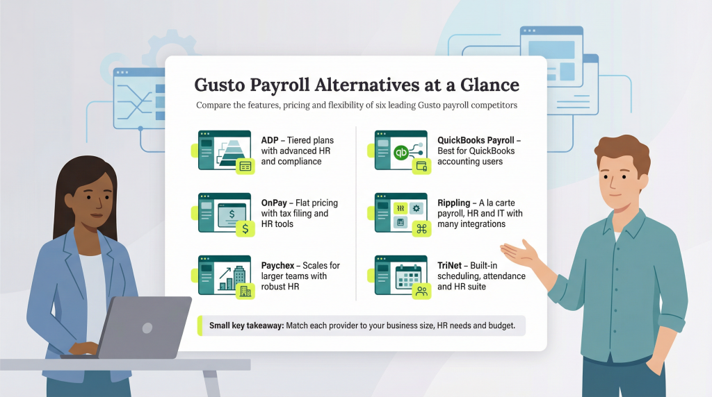 6 Gusto payroll alternatives