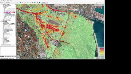 Mapa de la velocidad, calado y dirección de la inundación de la dana en ...